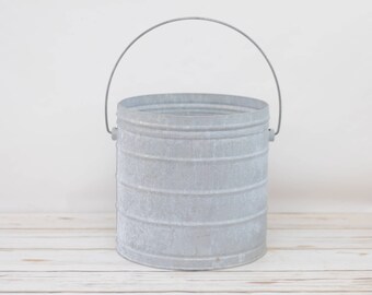 Galvanized buckets | Etsy