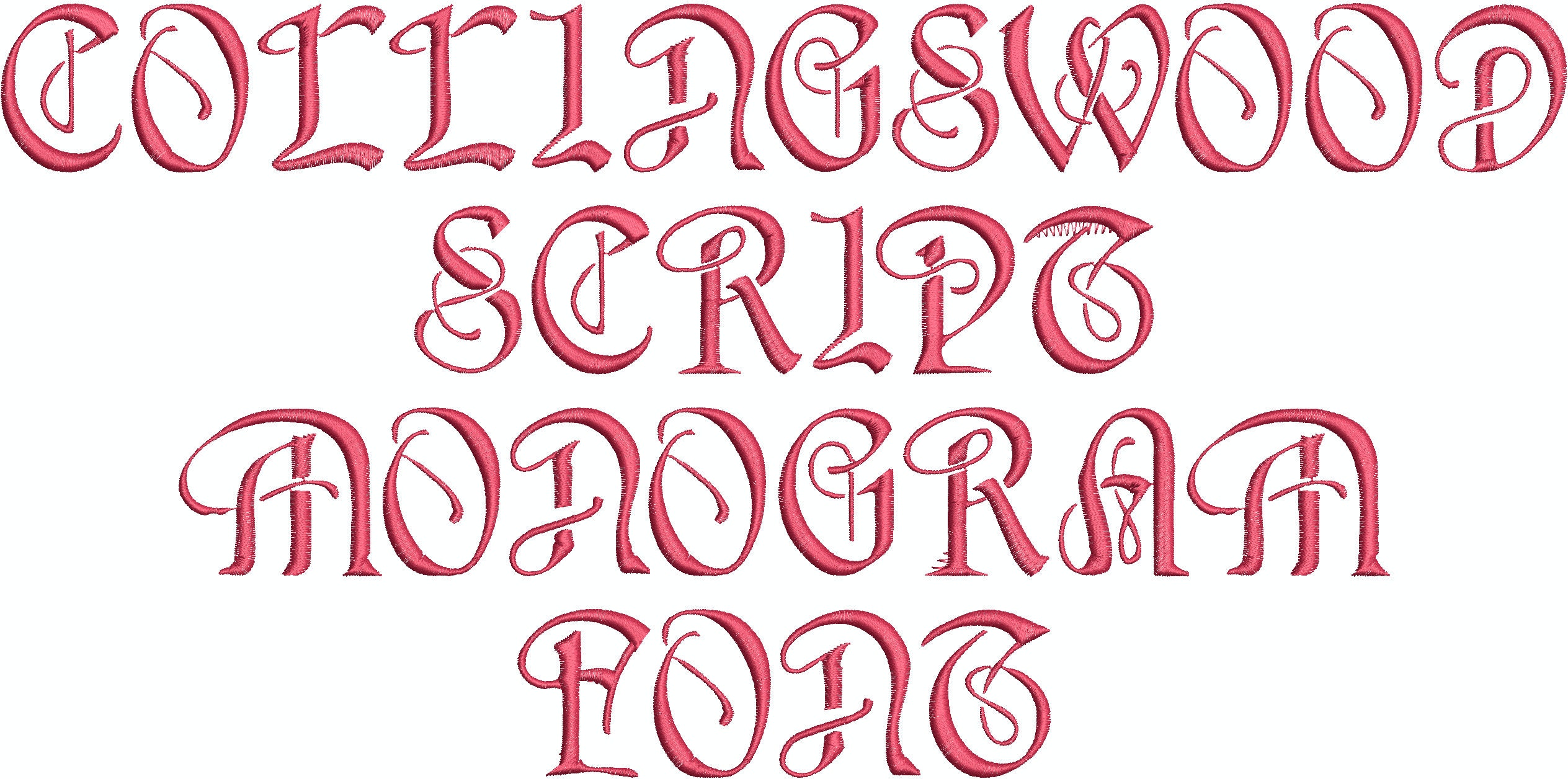 Victorian style Monogram Font