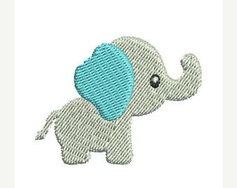 Elephant applique | Etsy