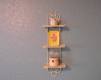 Vintage metal shelf | Etsy