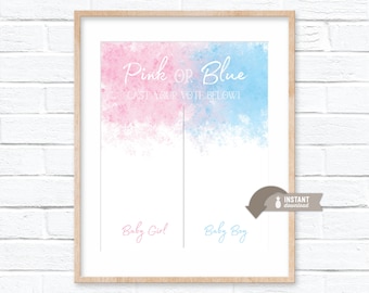 Paint gender reveal | Etsy