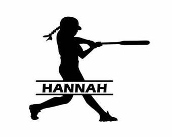Softball decal | Etsy