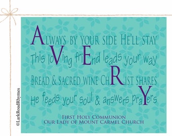 Communion poem | Etsy