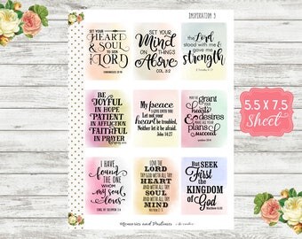 Scripture stickers | Etsy