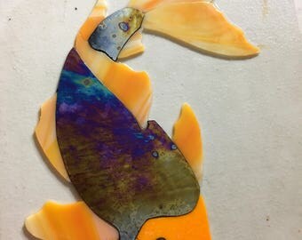 Stained glass koi | Etsy
