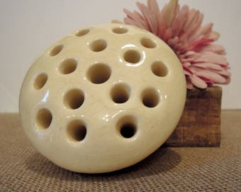 Ceramic flower frog | Etsy