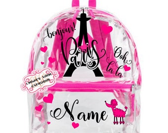 Clear backpack | Etsy