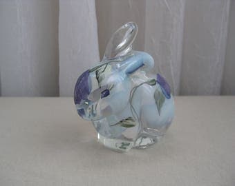 Fenton glass bunny | Etsy