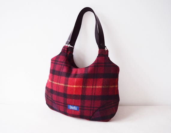 Plaid purse simple minimalist medium purse handbag shoulder