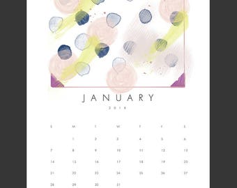 Colorful calendar | Etsy