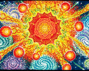 Pointillism painting | Etsy