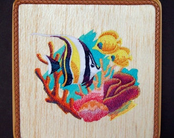 Fish embroidery | Etsy