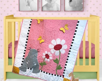 Hippo quilt pattern | Etsy