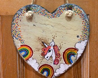 Hand painted slate | Etsy