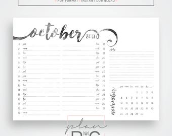 A3 desk planner | Etsy