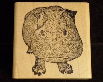 Hippo stamp | Etsy