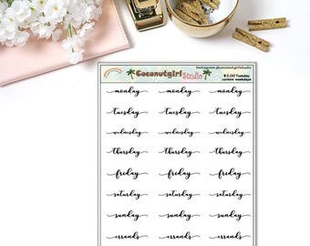 Cursive stickers | Etsy