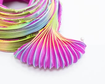 Shibori silk ribbon | Etsy