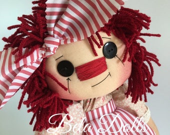 Raggedy ann doll | Etsy