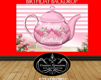 Tea party backdrop | Etsy