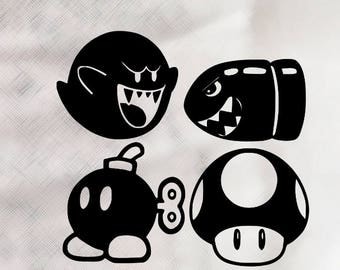 Super mario decal | Etsy
