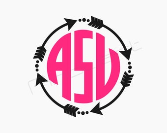 Monogram frame | Etsy