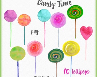 Lollipop clip art | Etsy