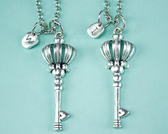 Crown key necklace | Etsy