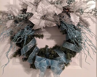 Blue wreath | Etsy