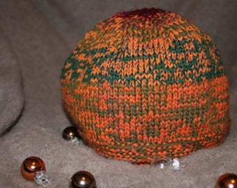 Knitted wool hat | Etsy