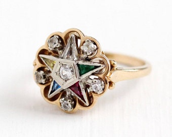 Antique masonic ring | Etsy