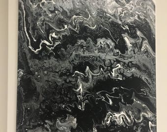 Silver painting | Etsy