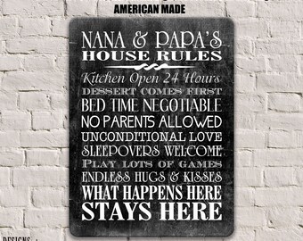 Wooden Grandparent Sign Gift for Mothers Day Grammy and