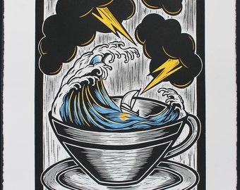 Tea cup tattoo | Etsy