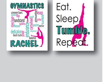 Gymnastics poster | Etsy