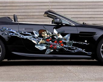Anime car decal | Etsy