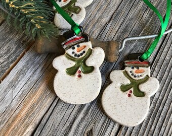 Ceramic snowman | Etsy