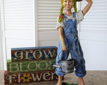 Jaru Little Girl Statue Little Lady Plaster/Chalkware Girl