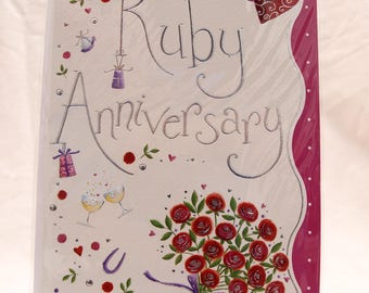 Ruby anniversary | Etsy