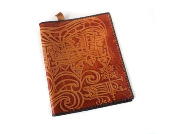 Leather book cover | Etsy