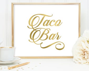 Taco bar sign | Etsy