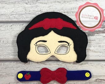 Snow white mask | Etsy
