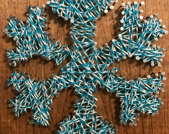 Snowflake string art | Etsy