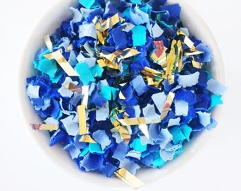 Blue confetti | Etsy