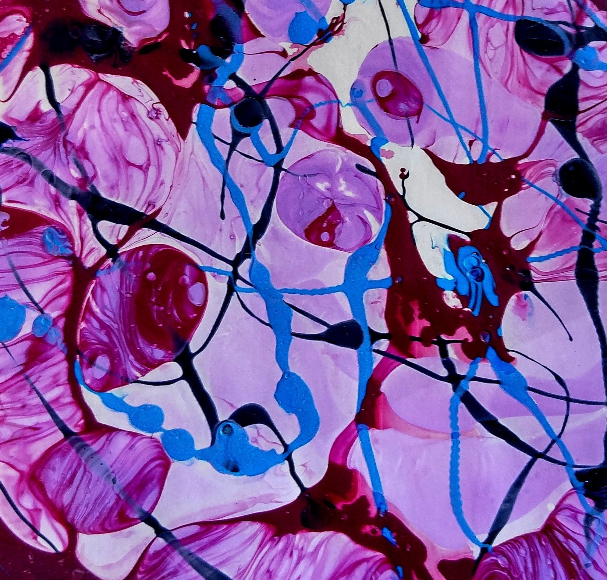 Modern Abstract Wall Art/Purple Abstract Painting/Purple Art