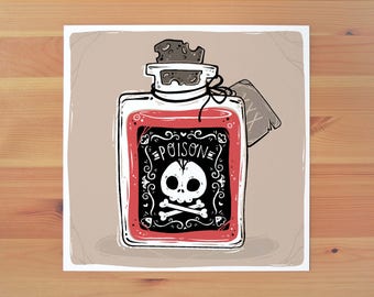 Iocane Powder Glass Bottle Necklace Poison Potion Vial Charm