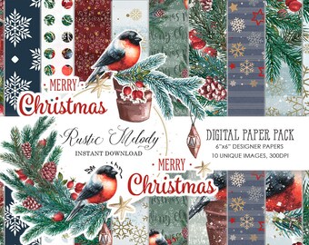 Christmas paper | Etsy