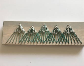 String art mountains | Etsy