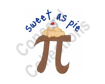 Pi embroidery | Etsy