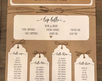 Wedding table plan | Etsy